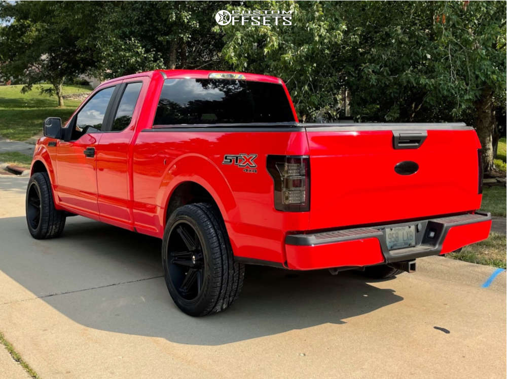 2017 Ford F-150 with 22x10 -19 Vision Razor and 285/45R22 Ironman Imove ...