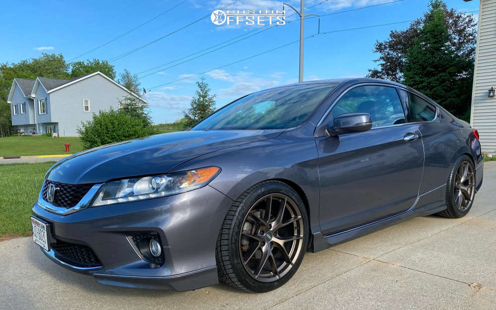 2014 Honda Accord with 19x8.5 30 ESR Rf2 and 245/40R19 Continental ...
