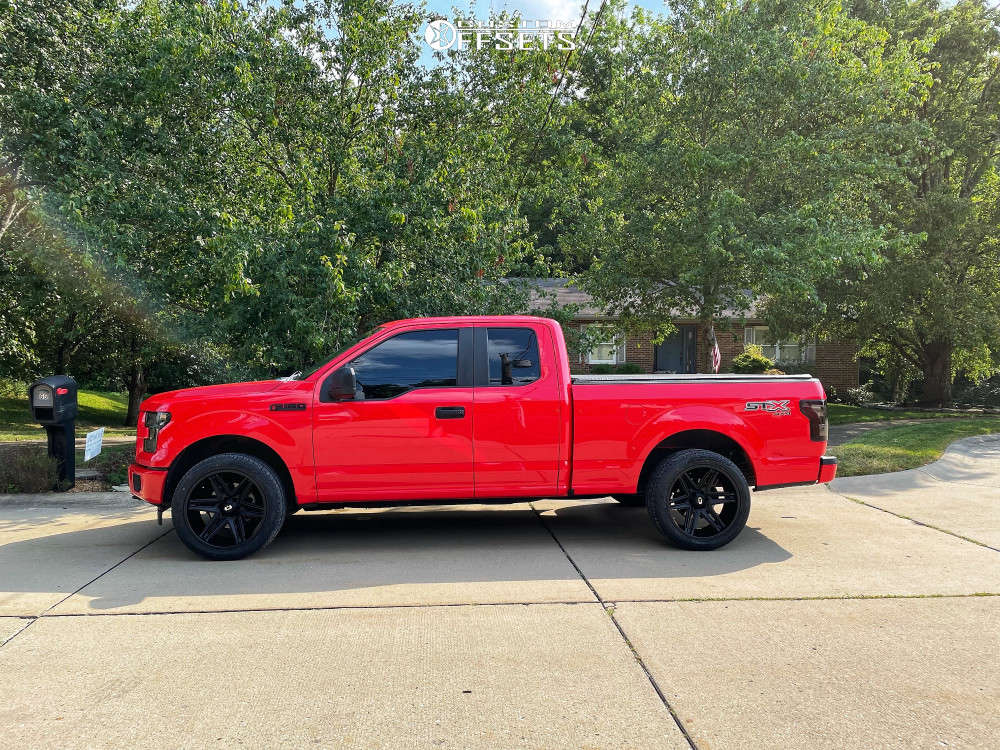 2017 Ford F-150 with 22x10 -19 Vision Razor and 285/45R22 Ironman Imove ...