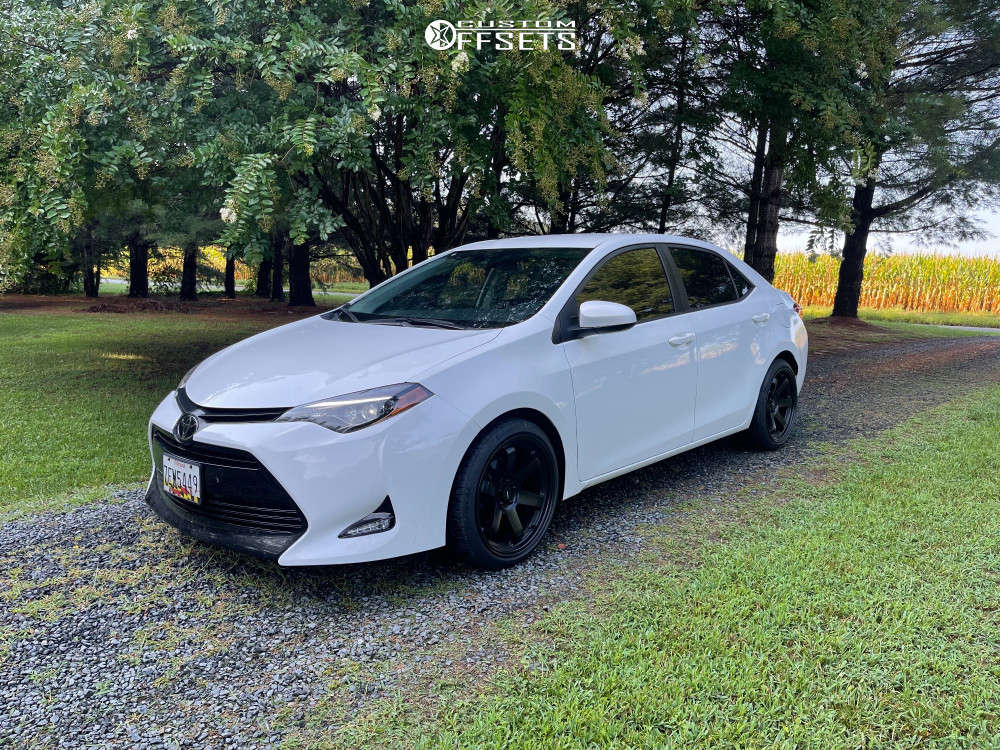 2019 Toyota Corolla with 18x9.5 38 AVID1 AV6 and 245/35R18 Continental ...