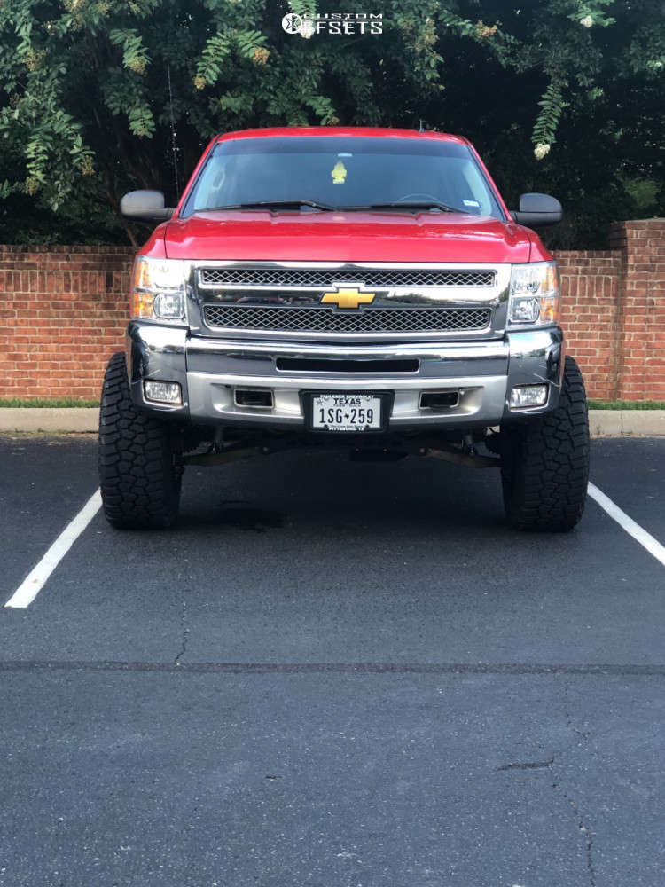 2013 Chevrolet Silverado 1500 with 20x12 -44 Vision Rocker 412 and 35/ ...