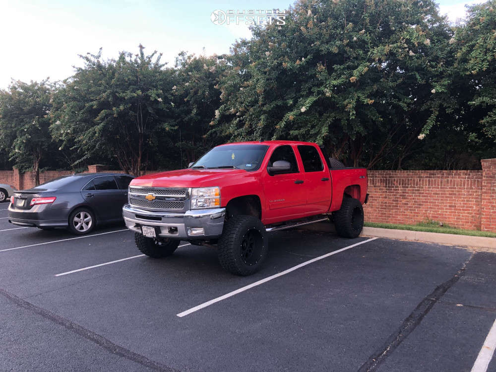 2013 Chevrolet Silverado 1500 with 20x12 -44 Vision Rocker 412 and 35/ ...