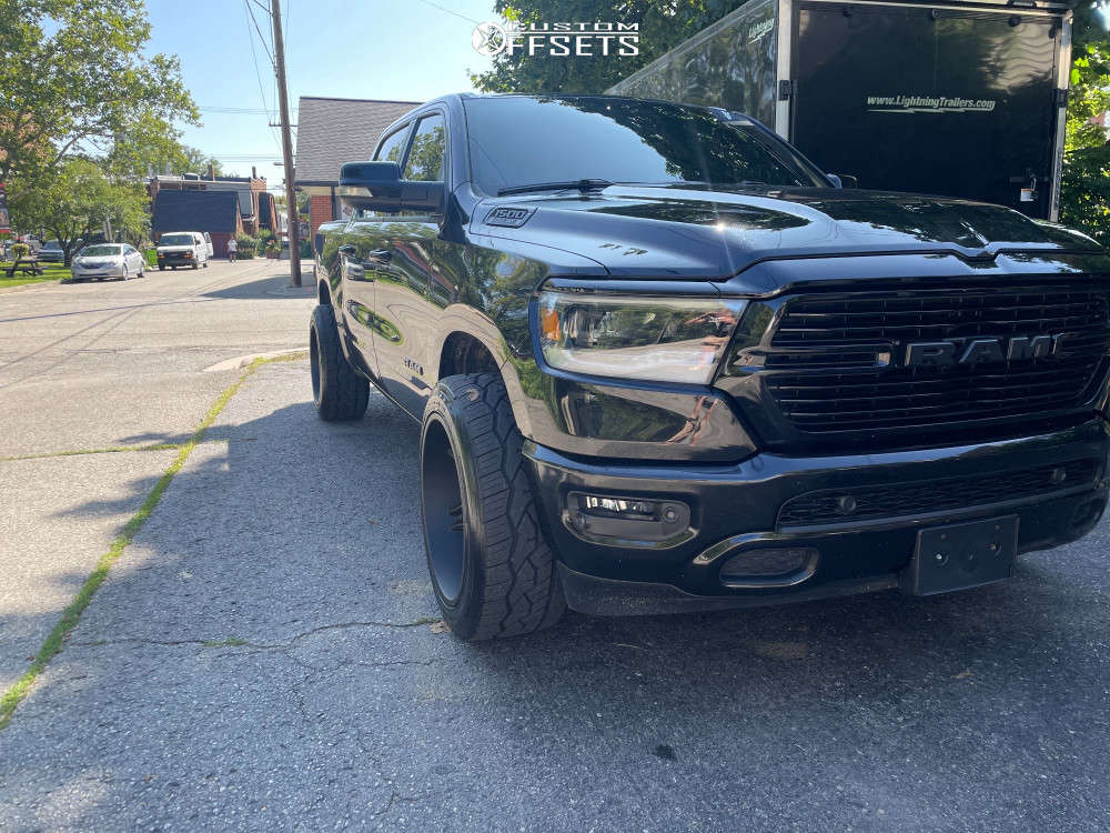 2019 Ram 1500 with 22x12 -51 Vision Razor and 305/45R22 Nitto NT420V ...