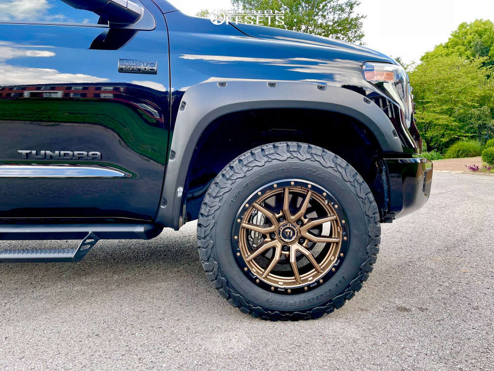 2020 Toyota Tundra with 20x9 1 Fuel Rebel and 33/11.5R20 BFGoodrich All Terrain Ta Ko2 and ...
