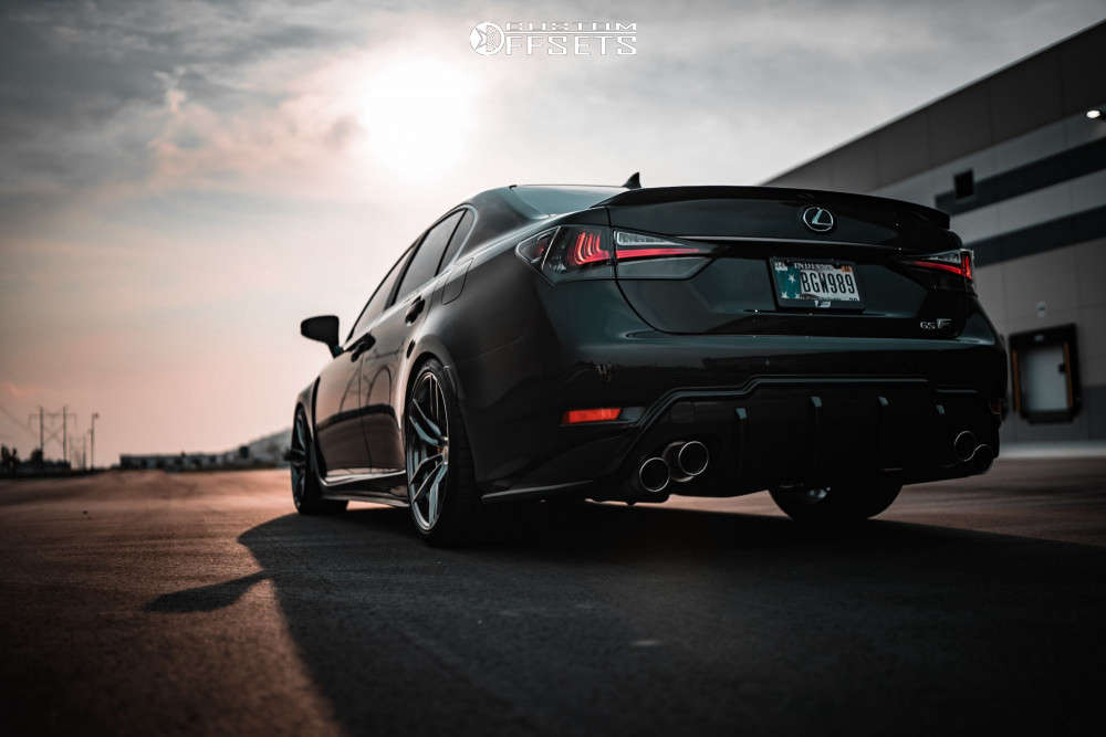 2018 Lexus GS F with 20x10 30 Variant Krypton and 265/30R20 Michelin ...