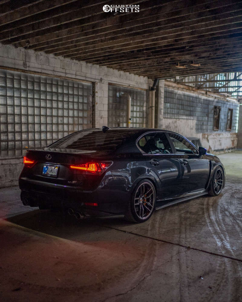 2018 Lexus GS F with 20x10 30 Variant Krypton and 265/30R20 Michelin ...