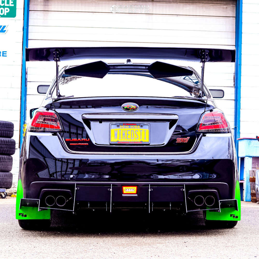 2018 Subaru WRX STI with 19x9.5 38 Verde Parallax and 255/35R19 Lexani ...