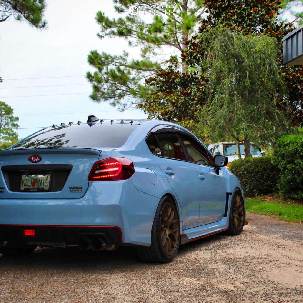 2019 Subaru WRX with 18x9.5 38 Apex Ec-7 and 265/35R18 Toyo Tires ...