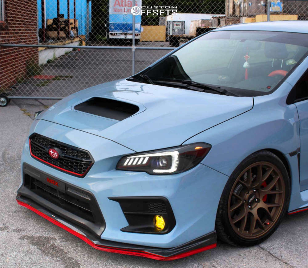 2019 Subaru WRX with 18x9.5 38 Apex Ec-7 and 265/35R18 Toyo Tires ...