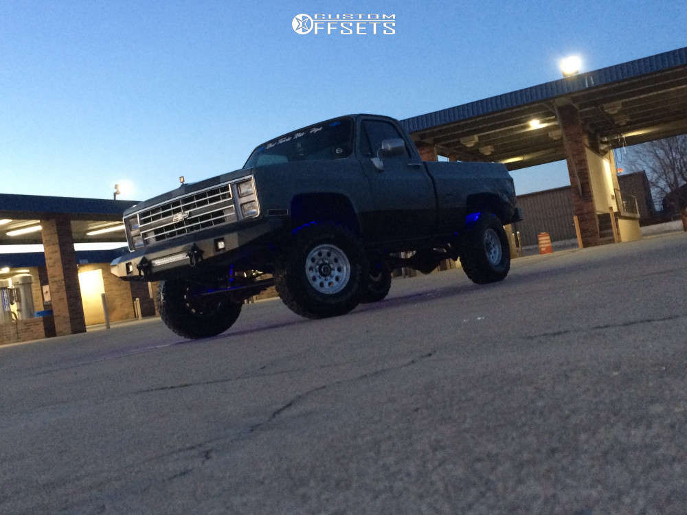 1986 Chevrolet K10 Pickup with 15x14 -76 Bart Wheels Super Trucker and ...