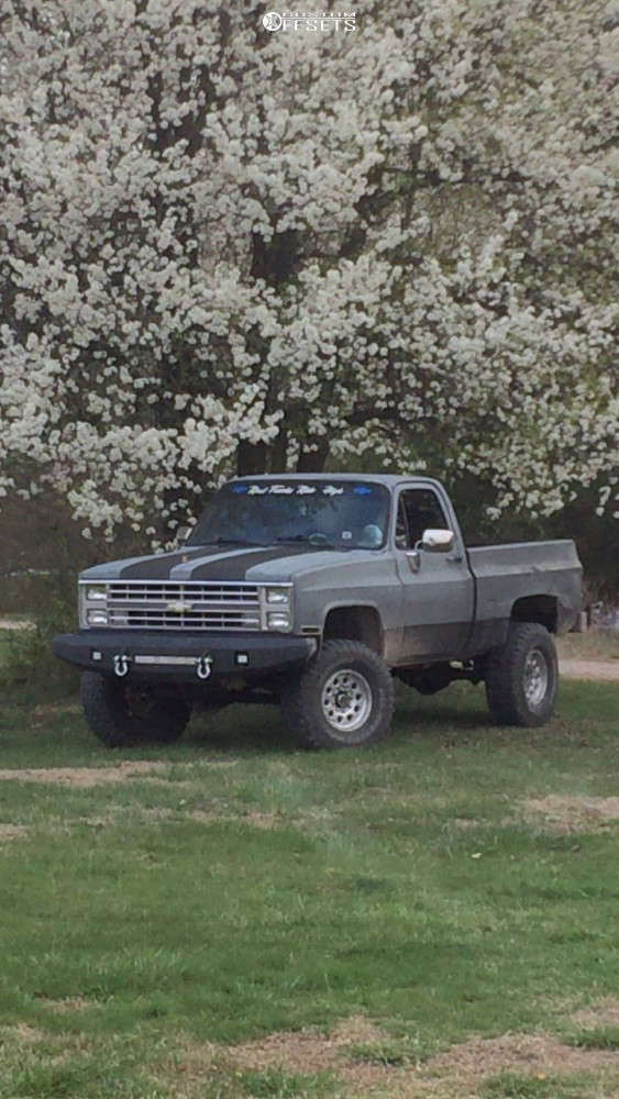 1986 Chevrolet K10 Pickup with 15x14 -76 Bart Wheels Super Trucker and ...