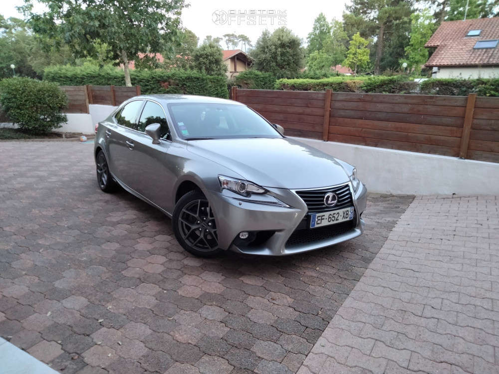 2016 Lexus IS300 with 17x7.5 40 Borbet Y Matt Titan and 225/45R17 ...