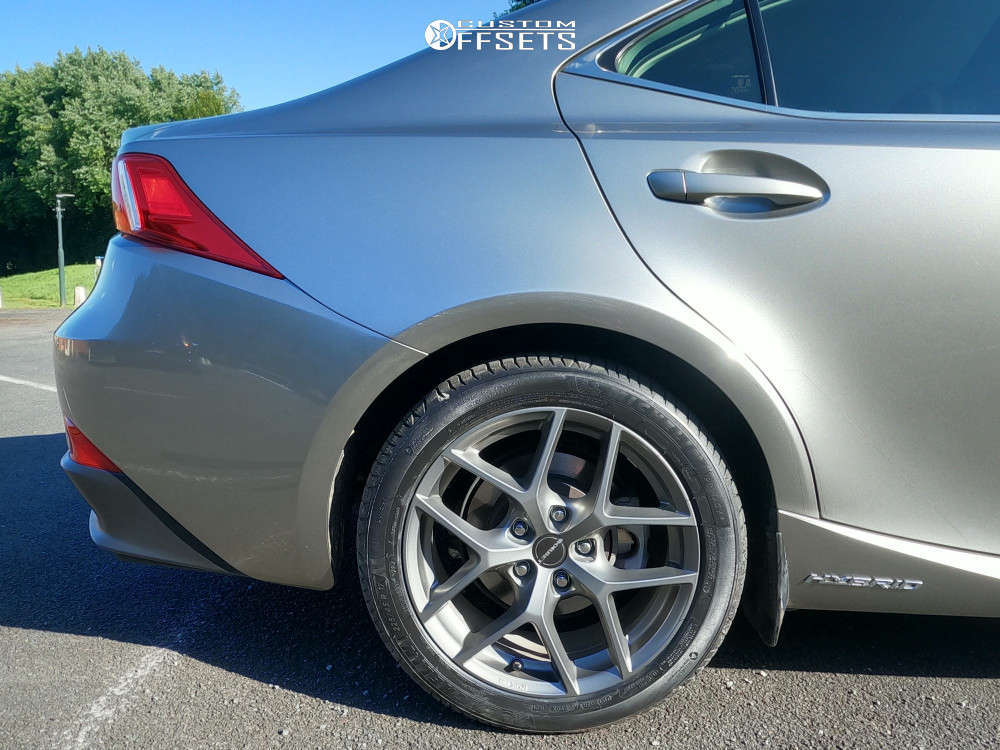 2016 Lexus IS300 with 17x7.5 40 Borbet Y Matt Titan and 225/45R17 ...
