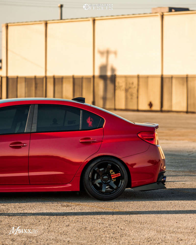 2017 Subaru WRX with 18x9.5 38 Volk Te37 and 255/35R18 Michelin All ...