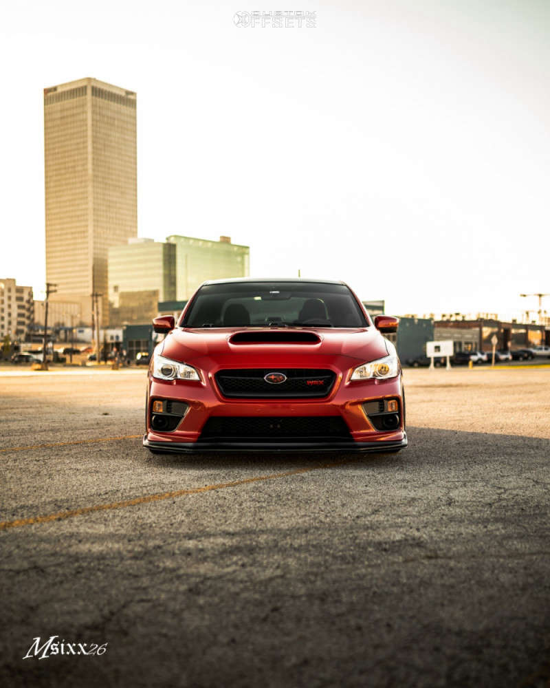 2017 Subaru WRX with 18x9.5 38 Volk Te37 and 255/35R18 Michelin All ...