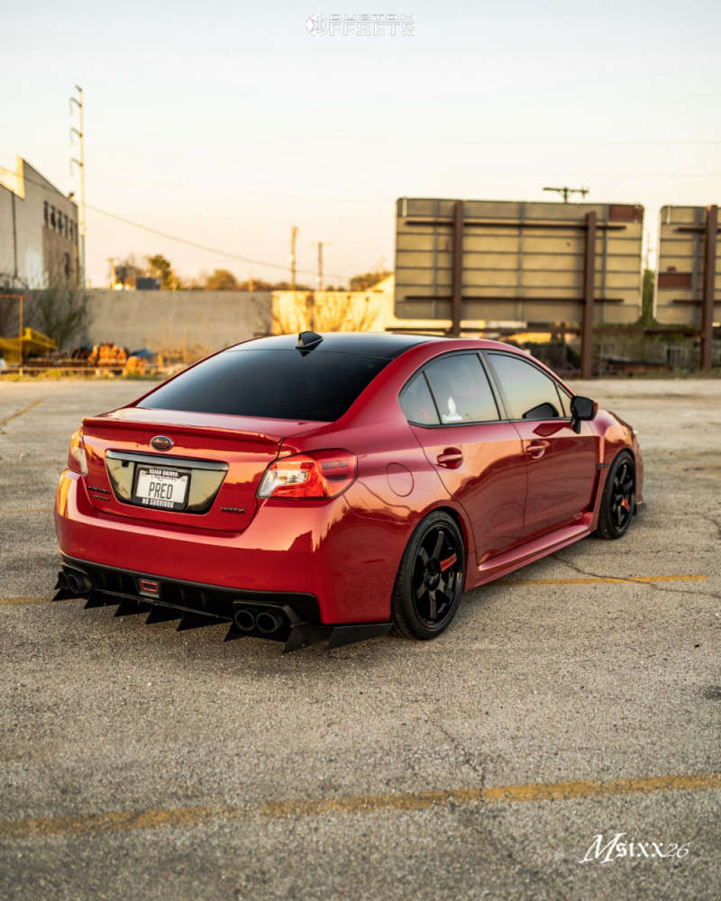 2017 Subaru WRX with 18x9.5 38 Volk Te37 and 255/35R18 Michelin All ...