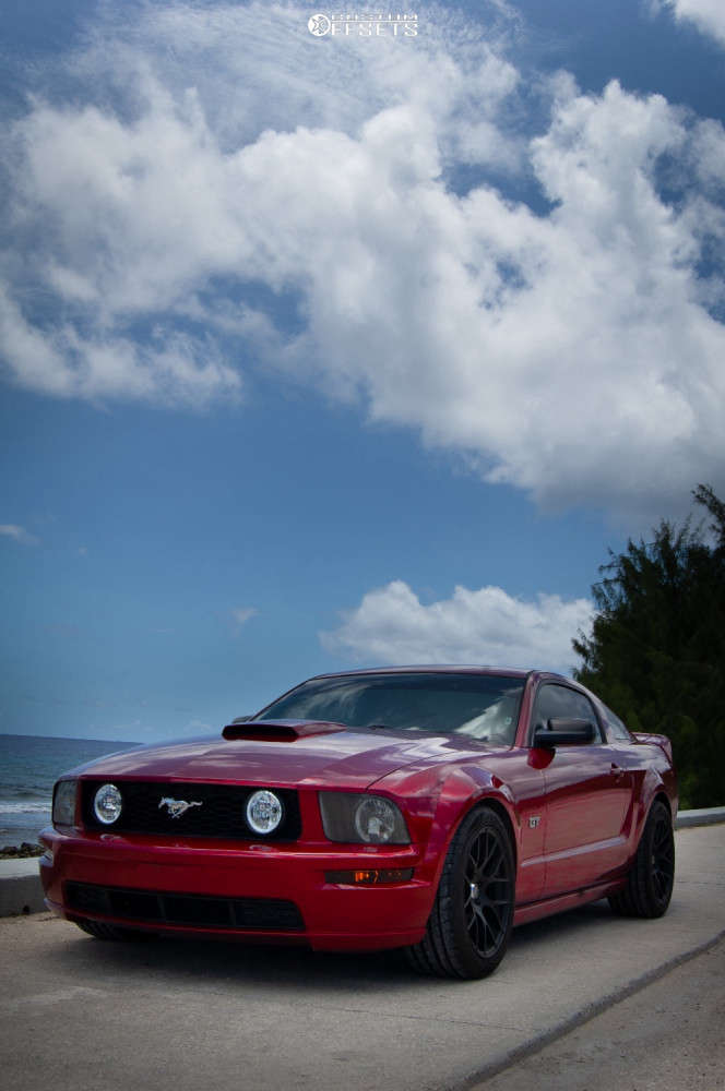 2008 Ford Mustang with 18x9.5 35 Enkei Raijin and 275/40R18 Federal ...