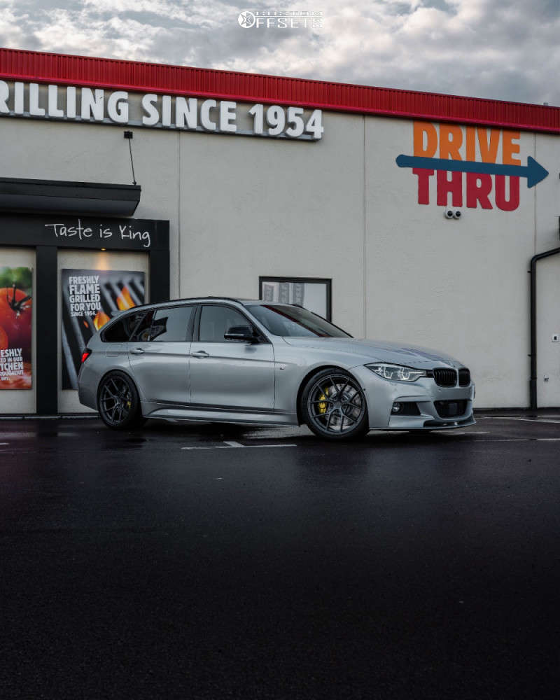 2017 BMW 340i XDrive with 19x9.5 35 Japan Racing Sl01 and 265/35R19 ...