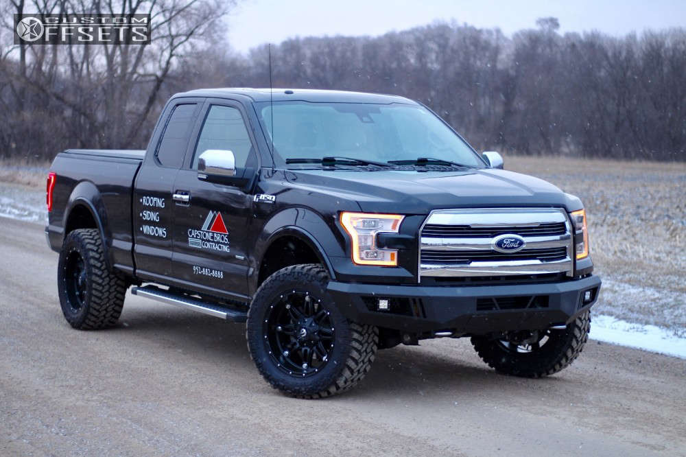 2015 Ford F-150 with 20x10 -24 Fuel Hostage and 33/12.5R20 Nitto Trail ...
