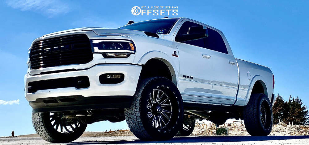 2020 Ram 2500 with 24x12 -44 TIS 547BM and 325/45R24 Nitto Terra ...