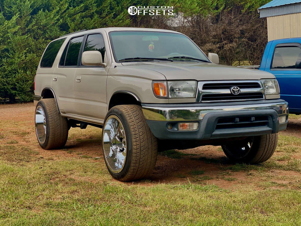 1999 Toyota 4Runner with 22x12 -44 Fuel Cleaver and 33/11.5R22 Delinte ...