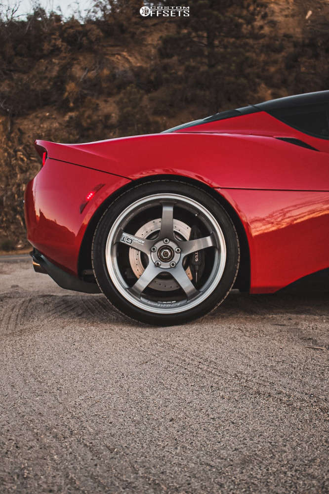 2011 Lotus Evora with 18x8.5 45 Advan Gt and 225/35R18 Yokohama Fleva ...