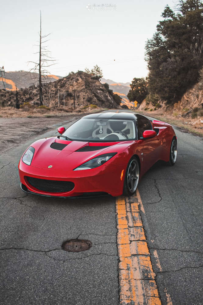 2011 Lotus Evora with 18x8.5 45 Advan Gt and 225/35R18 Yokohama Fleva ...