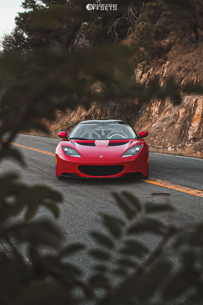 2011 Lotus Evora with 18x8.5 45 Advan Gt and 225/35R18 Yokohama Fleva ...