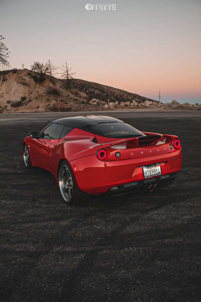 2011 Lotus Evora with 18x8.5 45 Advan Gt and 225/35R18 Yokohama Fleva ...