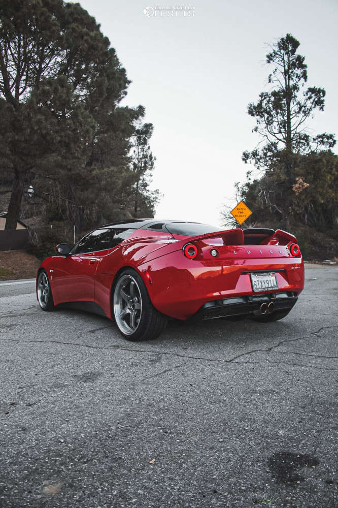 2011 Lotus Evora with 18x8.5 45 Advan Gt and 225/35R18 Yokohama Fleva ...