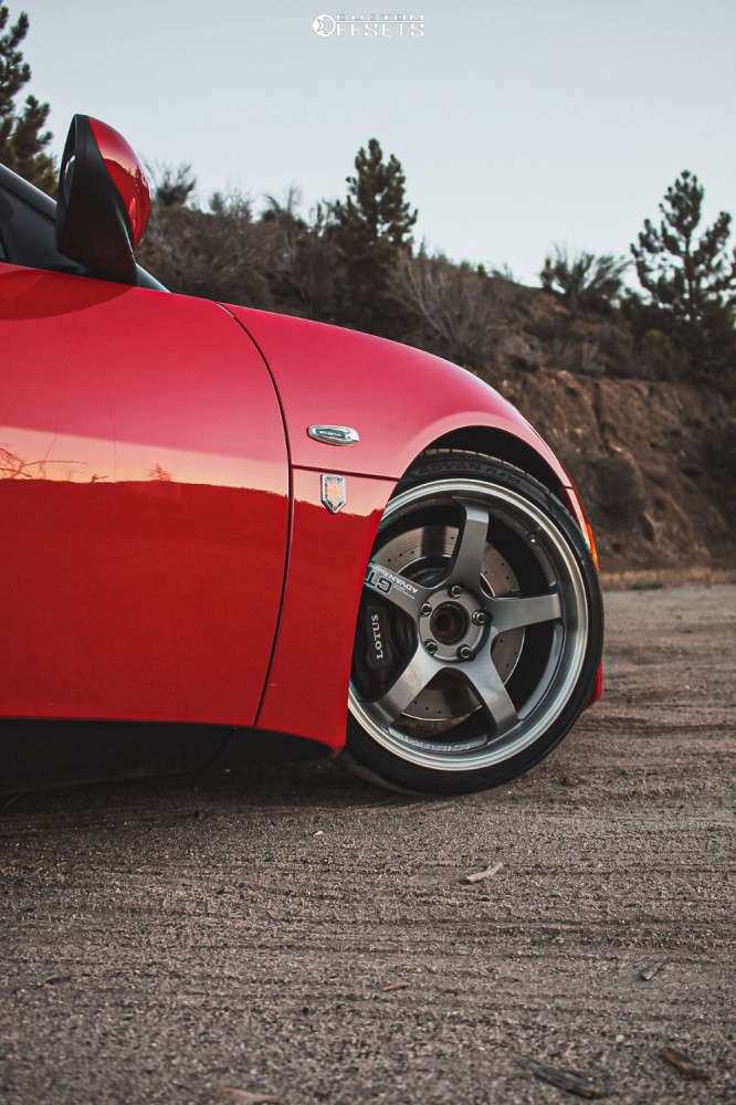 2011 Lotus Evora with 18x8.5 45 Advan Gt and 225/35R18 Yokohama Fleva ...