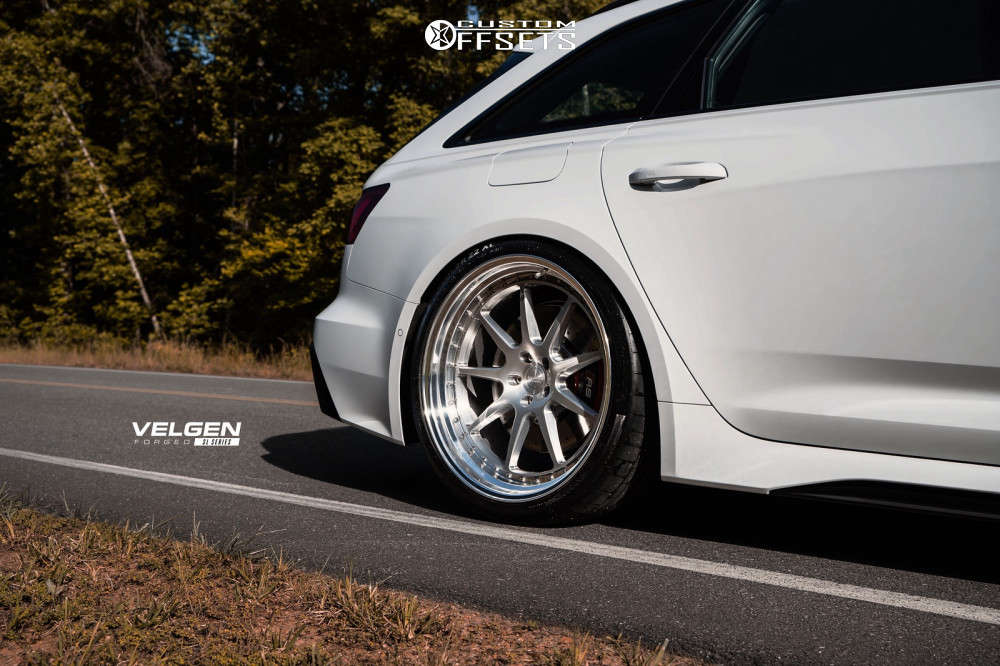 2021 Audi RS6 Avant with 22x10.5 7 Velgen Sl-9 and 305/35R22 ...