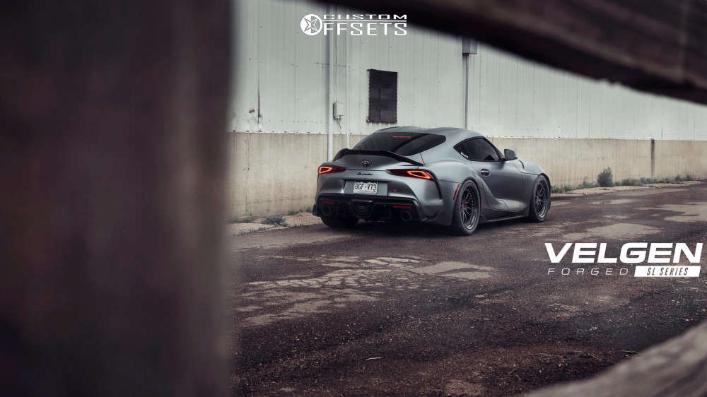 2021 Toyota GR Supra with 19x9.5 19 Velgen Sl-10 and 275/35R19 Nitto ...