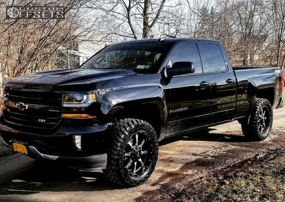 2016 Chevrolet Silverado 1500 with 20x9 18 Moto Metal Mo970 and 295 ...