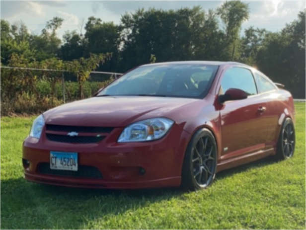 Red Cobalt Ss Gold Wheels