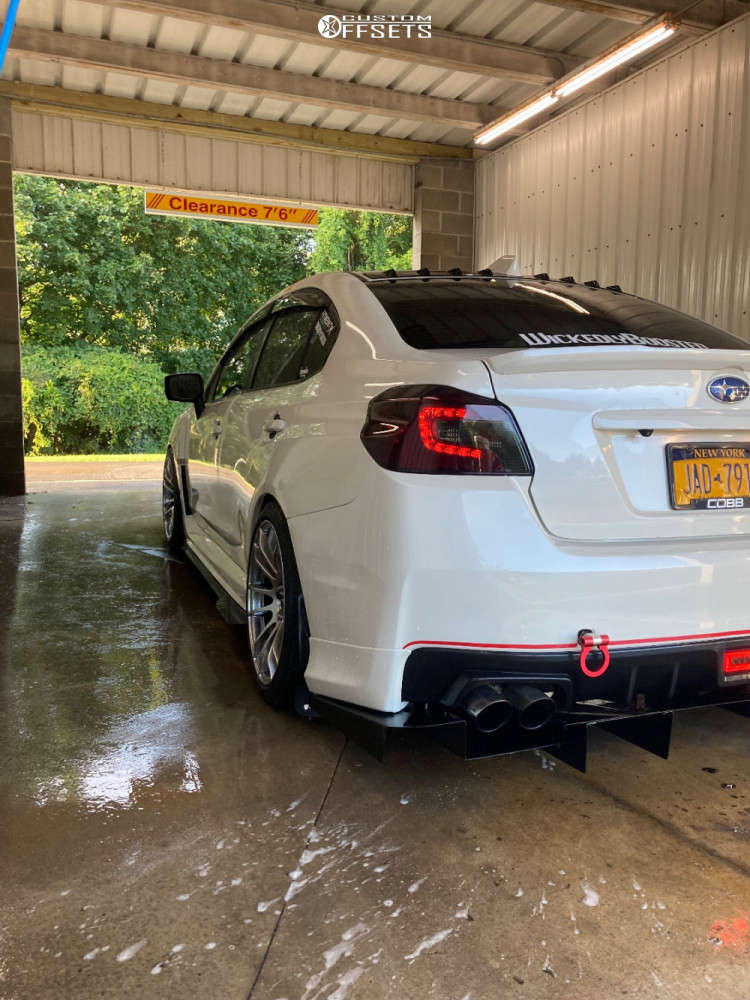 2019 Subaru WRX with 18x9.5 38 AVID1 AV20 and 265/35R18 Vercelli Strada ...