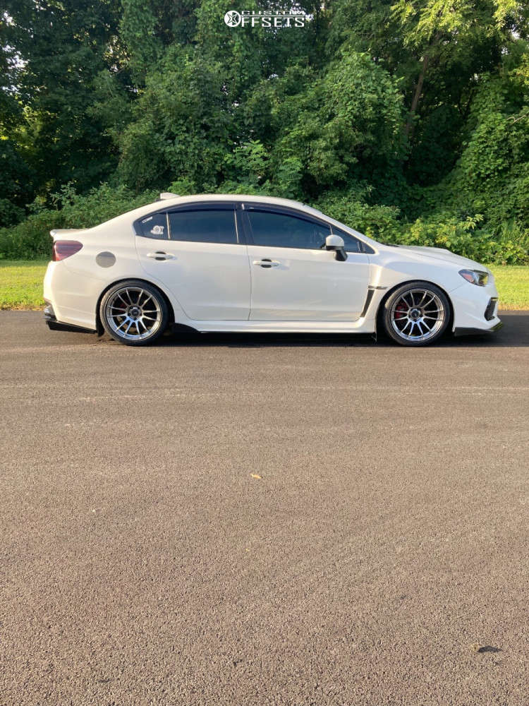 2019 Subaru WRX with 18x9.5 38 AVID1 AV20 and 265/35R18 Vercelli Strada ...