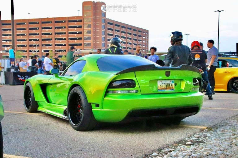 2008 Dodge Viper with 19x11.5 6 Mcw Wheels MTN-001 and 285/30R19 Nitto ...