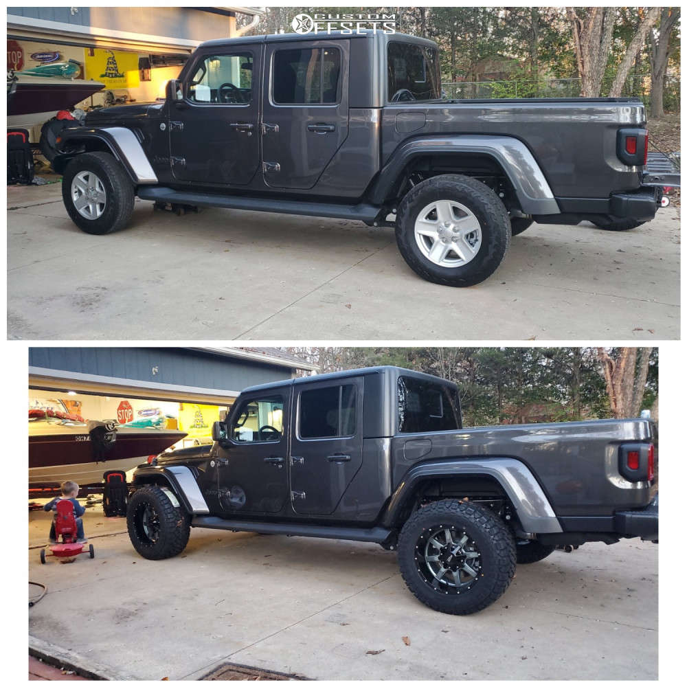 2021 Jeep Gladiator with 18x10 -24 Moto Metal Mo970 and 33/12.5R18 ...