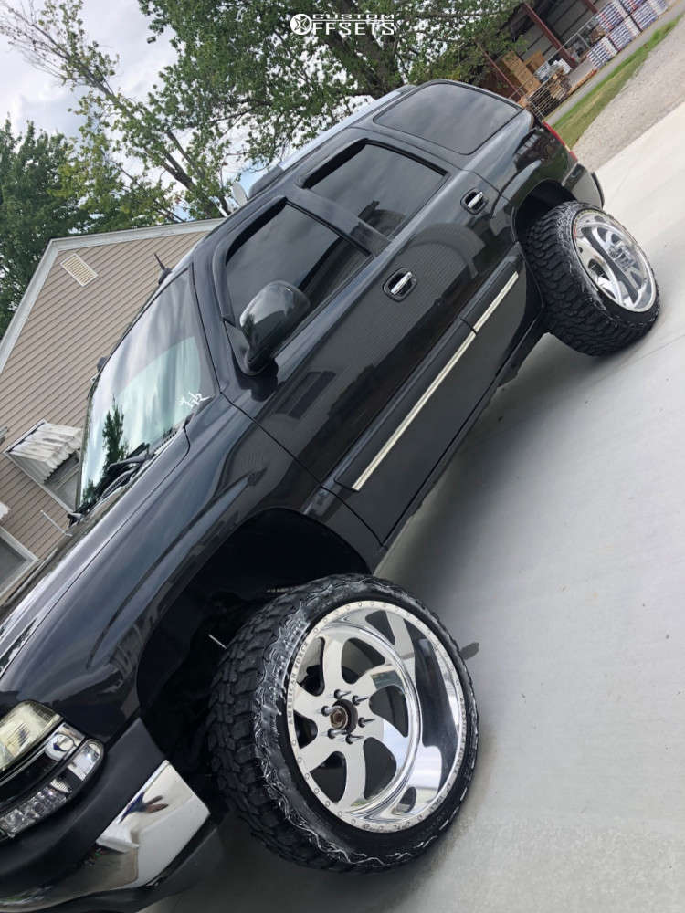 2004 Chevrolet Tahoe with 24x14 -55 American Force Blade Ss8 and 35/13 ...