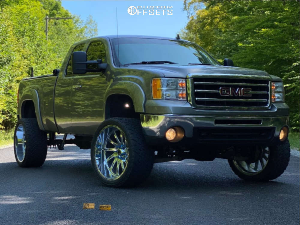 2012 GMC Sierra 1500 with 24x12 -44 Hardcore Offroad Hc15 and 33/14 ...