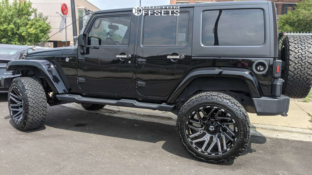 2016 Jeep Wrangler with 22x12 -44 TIS 554BM and 35/12.5R22 Venom Power ...