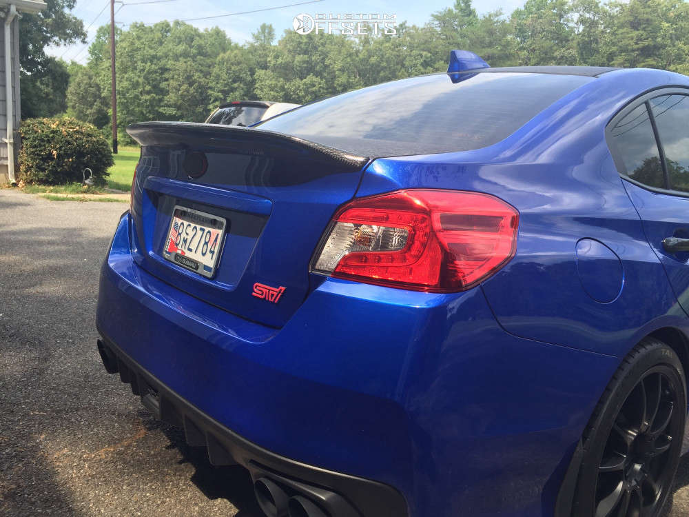 2021 Subaru WRX STI with 19x8.5 35 Motegi Mr152 and 245/35R19 Continental ExtremeContact DWS06 ...