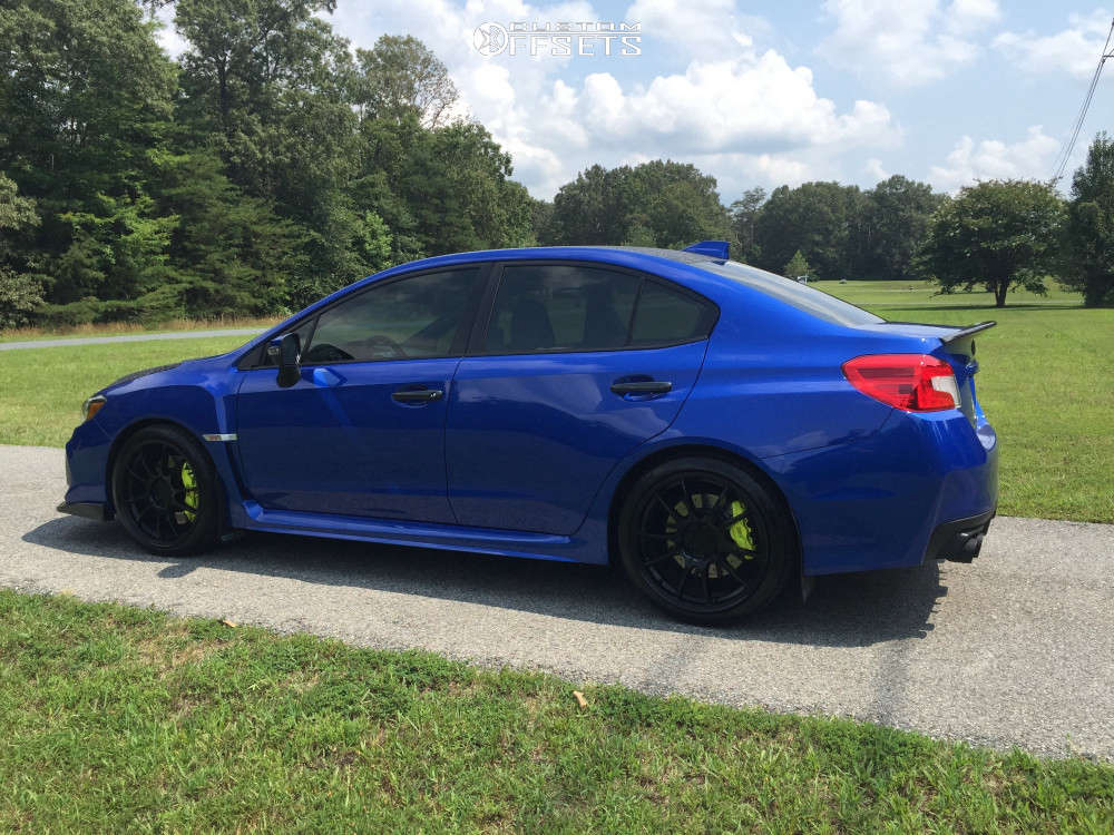 2021 Subaru WRX STI with 19x8.5 35 Motegi Mr152 and 245/35R19 ...