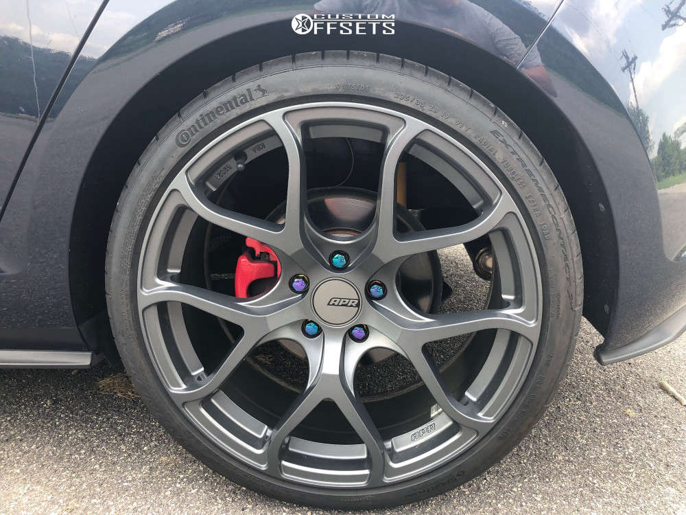 2015 Volkswagen GTI with 19x8.5 45 APR Flow Formed and 235/35R19 ...