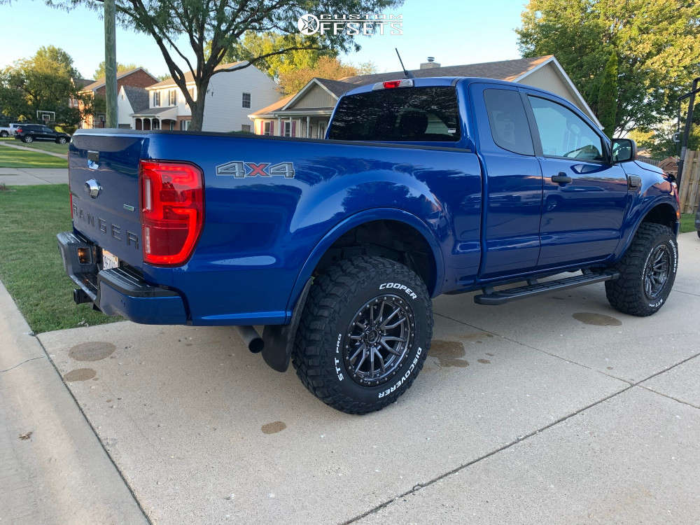 2020 Ford Ranger with 18x9 1 Fuel Rebel and 275/70R18 Cooper Discoverer ...