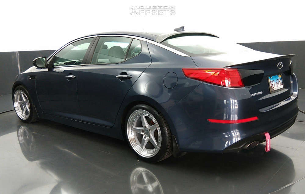 2015 Kia Optima with 18x8.5 35 Aodhan Ds05 and 225/40R18 Continental ...