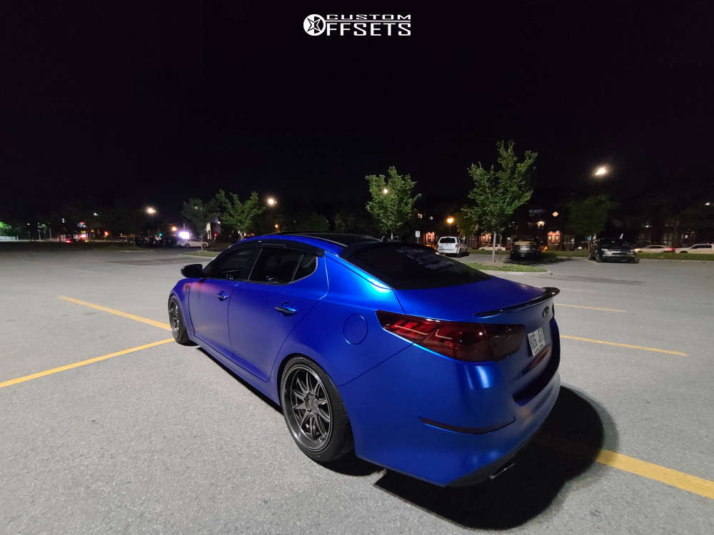 2014 Kia Optima with 18x9 35 XXR 527d and 225/45R18 Firestone Firehawk ...
