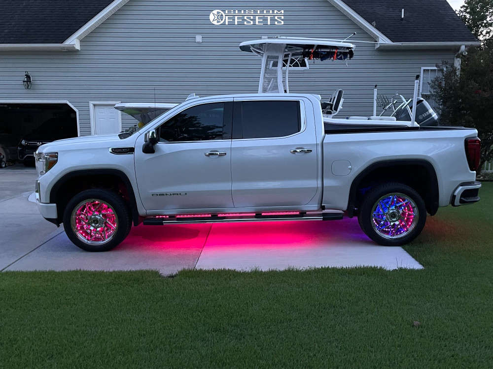 2021 GMC Sierra 1500 with 22x10 10 Gear Off-Road Ratio and 285/45R22 ...