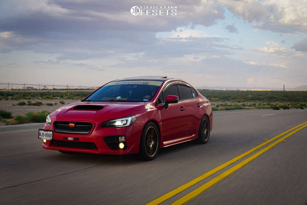 2017 Subaru WRX with 18x9 35 Konig Freeform and 255/35R18 Continental ...